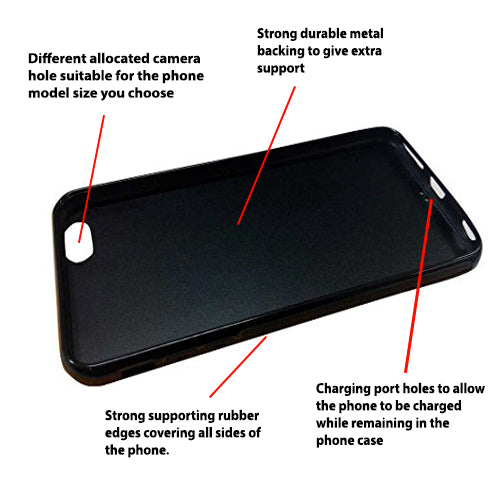 Japanese Warrior Rubber Phone Case Samurai Japan Fighter Silhouette Mo ...